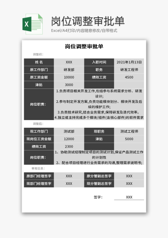审批单表格模板-免费审批单excel表格下载-千库网